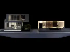 HOPO Modelo monocromático Arquitectura 1:20 Casa inteligente