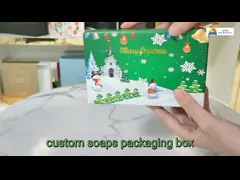 Luxury Handmade Soap Packaging Box Book Shape Rigid Paper Recyclable