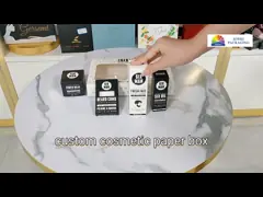 Cardboard Clear Window Packaging Box For Skin Care Cosmetic Jar