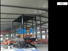 heavy duty double deck scissor car lift explosion proof lock valve