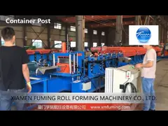 vertical post container house roll forming machine stable customized