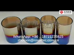 horizontal vacuum metalizing equipment ,  glass bracelet pvd gold plating machine