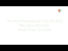 tight sealing flexible packaging films heat resisting plastic milk cup lid