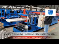 lock seam roof panel roll forming machine 7.5kw ppgi material