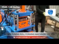 profile gutter downpipe roll forming machine 11kw plc control system