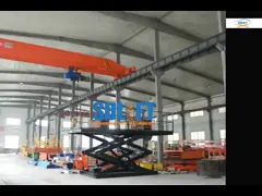 stationary scissor lift platforms for cargo warehouse