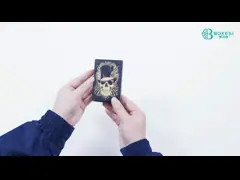 personalised black pvc playing cards custom printing