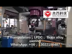 cnc casting machinebrass automatic casting machine- 2 manipulators low pressure die casting machine