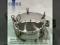 round metal manhole cover dn500 stainless steel sanitary with pressure