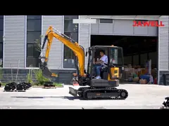 農場掘削機 掘削機 3.5 トン ミニ掘削機 クボタ ミニ積載機 閉ざされたキャビン