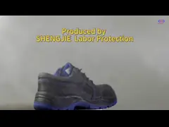 mesh metal leather pu sole steel toe protection brand work safety black non slip shoes