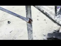 shock absorbing split cow leather oxford high cut steel toe boots lace up safety shoes