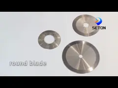 carbon steel 0.6mm thickness large round paper cutting machine blade for cutting papers