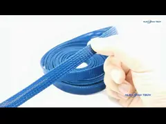 80.0mm PET Expandable Braided Sleeving Automotive Wire Sheathing