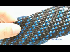 Black PET Expandable Braided Cable Sleeving Electrical Wiring Harness 3.0mm