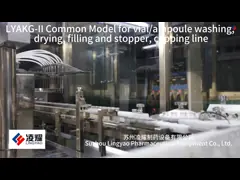 2-30ml dry powder filling line for vials fully automatic washing drying filling sealing machine