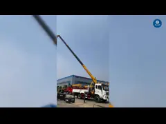 dongfeng euroⅴ 6ton chassis telescopic boom crane truck mounted remote controlled