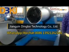 PPGI GI Metal Slitting Line Automatic PLC Control System 15-30 m/min