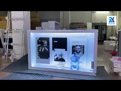 NEW Technology HD 1080P LCD Monitor Showcase 55 inch lcd transparent display box for exhibition