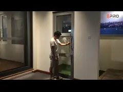 single pane internal aluminium glass doors for residential house color optional types of hinges door