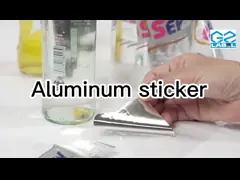 offset printing beverage bottle label alcohol clear label stickers custom