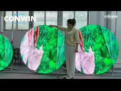 retail round led display circle led display screen capacitive round shape led video for advertising