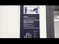 aluminium exterior bi fold sliding doors foldable glass doors iso certification folding sliding pati