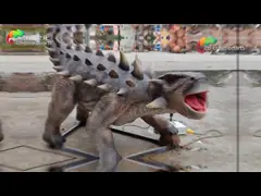 theme park lifelike animatronic dinosaur life size animatronic ankylosaurus