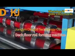 22kw deck floor roll forming machine high speed servo cutting 0.8-1.2mm
