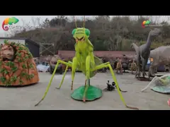 6m simulation animatronic insects animatronic mantis  playground equipment