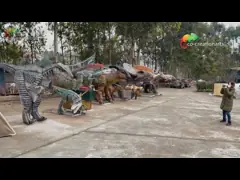 animatronic dinosaur costume adult size realistic hidden leg dinosaur costume for amusement park