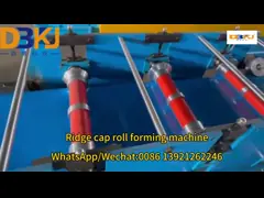 CR12 Mould Steel Ridge Cap Roll Forming Machine Color Steel 0.3-0.7mm