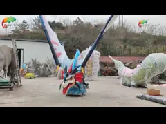 simulation color animatronic dragons animatronic model 5 meters