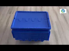 ネスタブル 積み重ねられる重量重用 プラスチックの輸送 トート コンテナ ドリー付き