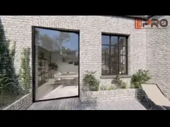 thermal break aluminium pivot entrance doors with epdm sealant rubber pivot front door pivot exterio