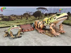 landscape decoration realistic animatronic animals life size frog water resisting