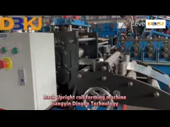 Supermarket Shelves Rack Upright Roll Forming Machine 16 Steps Roller