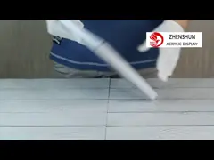 retail acrylic display box for dolls toys mirror surface collecting miniature statues dust protectio