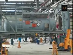 large automatic turning rolls iso tank rotator 20ft 40ft swap iso tank container rotation machine