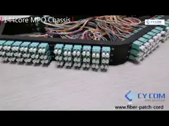 Mpo-LC το μαύρο ράφι που τοποθετήθηκε cold-rolled η επιτροπή μπαλωμάτων κασετών Mpo 96 λιμένων
