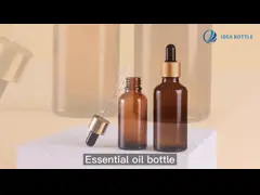 frosted matte amber glass dropper bottles twist spout 5ml custom