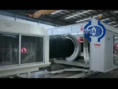 high speed corrugated pipe manufacturing machine drainage sewage pipe extrusion line