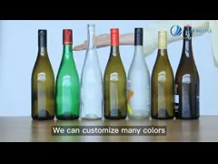 oem frosted borosilicate glass wine bottle 75cl in bulk