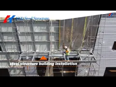 prefab space frame construction structure industrial metal building storage units