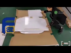 custom logo printed recyclable cardboard pop paper floor display for promotion