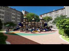 LLDPE Galvanized Steel Pipe Outdoor Playground Park For Children Play House