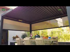 Bioclimatique de aluminium électrique télévision