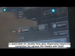 Máquina de equilíbrio automático de lâmina de ventilador