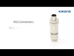 gold plated m12 connector 4 pin ip67 for signal and power connections