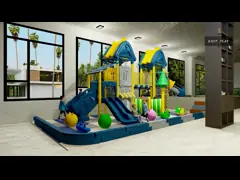 Grande parco di divertimenti di plastica all'aperto galvanizzato dello scorrevole dell'anti crepa d'acciaio